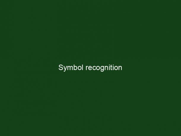 Symbol recognition - Key To Study